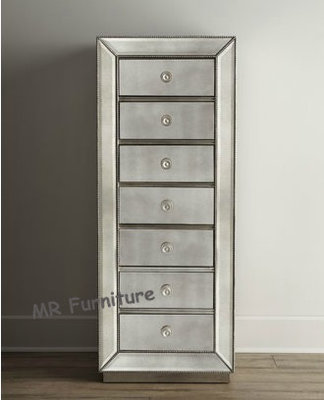China Antique Tall Mirrored Chest Of Drawers Excellent Hand Made Technique supplier