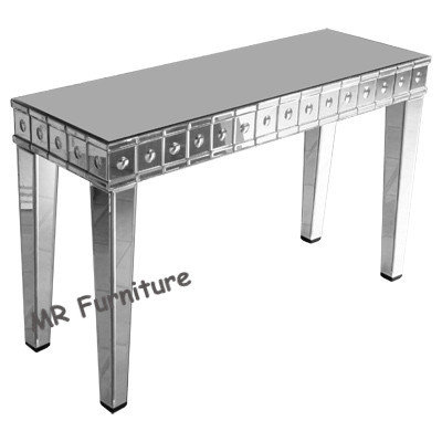 China Fashionable Mirrored Console Table For Living Room 120 * 40 * 78cm Size supplier