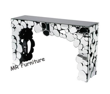 China Pebbles Interiors Mirrored Hall Console Tables , Hotel Hallway Mirrored Sofa Table supplier
