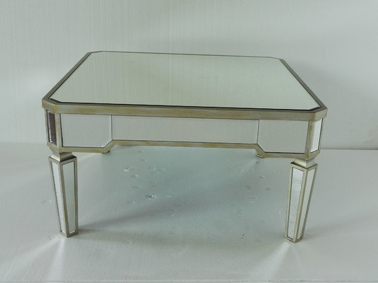 China Hotel Lobby Mirrored Coffee Table Different Color Optional 31.5 Inch supplier