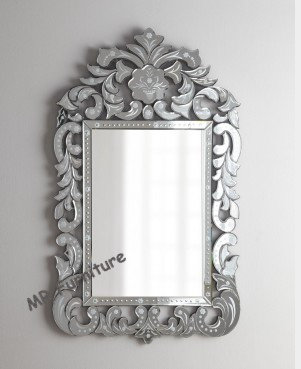 China Etching Venetian Wall Mirror For Home Decor Europe Design 70 * 110cm Size supplier
