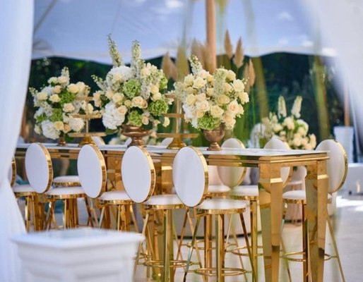 China Wedding Party Event Stainless Steel Bar Stool for Dining Room Bar supplier