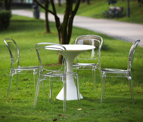 China Hot sales Stackable Crystal Acrylic Wedding Event  Dining Restaurant Chair supplier