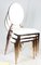 Gold Wedding Dining Chairs Stainless Steel Stackable Banquet Chair supplier