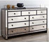 Modern Mirrored Sideboard Table , 9 Drawers Antique Mirrored Sideboard supplier