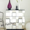 Faceted Mirrored Bedroom Chest Table W50 * D35 * H60cm Size 40kg Weight supplier