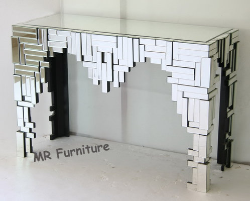 M Style Mosaic Mirrored Console Table 110 * 43 * 76cm / Custom Size supplier