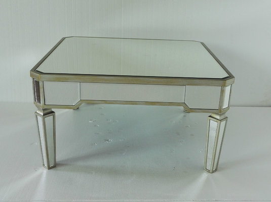 Hotel Lobby Mirrored Coffee Table Different Color Optional 31.5 Inch supplier