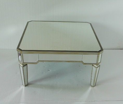 Hotel Lobby Mirrored Coffee Table Different Color Optional 31.5 Inch supplier