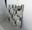 Square Faceted Angled 3D Beautiful Wall Mirrors , Large Decorative Mirrors For Walls supplier
