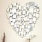 Heart Shape Modern Decorative Wall Mirrors , Venetian Large Silver Wall Mirror supplier