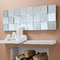 Faceted Angled Modern Wall Mirrors Decorative For Bedroom / Dining Room supplier