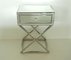 Unique Design Mirrored Accent Table , One Drawers Mirrored Living Room Table supplier