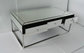 Modern Glass Mirror Coffee Table With Durable Stainless Steel Base / Legs supplier