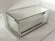Fashion Mirrored Cube Coffee Table , 120 * 60 * 45cm Mirrored Glass Coffee Table supplier