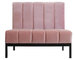 Factory price Baby Pink High back Sofa sets sectional sofa Modular Sofa Stainless Steel Leg for living room Club supplier