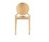 Hot sales Gold Stackable Stainless Steel frame Round back Armless Dining chair supplier
