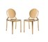 Hot sales Gold Stackable Stainless Steel frame Round back Armless Dining chair supplier