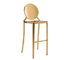 Hot sales Gold Stackable Stainless Steel frame Round back Armless Bar Chair Barstool supplier