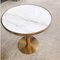 Contemporary design Round Gold stainless steel Marble top Bistro table Coffee table for hotel Club Cafe supplier