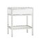 Rivet style 1 drawer side table stainless steel frame mirrored nightstand for bedroom supplier