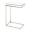Modern mirrored side table stanieless steel computer mobile desk glass top corner table supplier