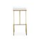 Modern brushed brass gold stainless steel PU leather upholster barstool for cafe bar hotel supplier