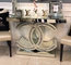 Sparkly silver mirrored console table crushed diamond decorative CC hallway table for living room supplier